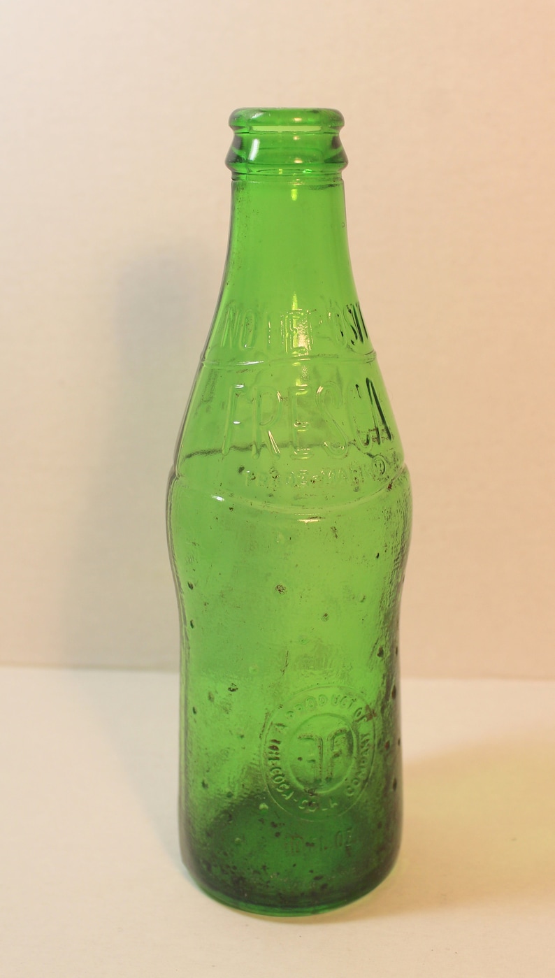 Fresca Trade Mark Soda Botella de Vidrio Verde 10oz - Etsy España