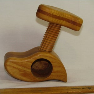 Vintage Handmade Wooden Screw Type Nutcracker - Etsy