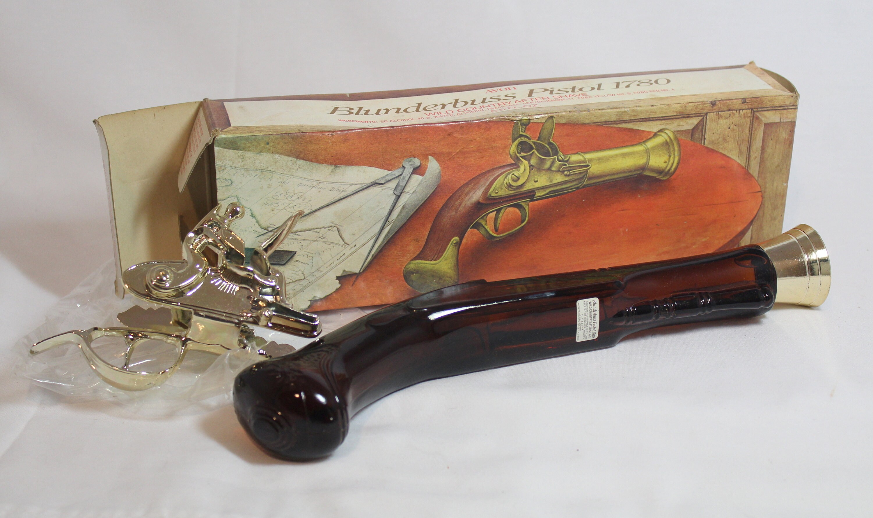 Full Vintage Avon Decanter With Original Box in the Shape of a Gun ...