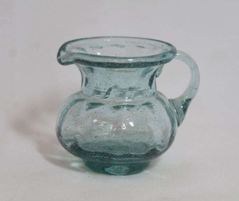 Antique Hand Blown Glass Miniature Pitcher/jug - Etsy Sweden
