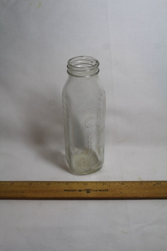 Vintage Baby Bottle Square in Shape Davol Feed Rite 8 Oz. - Etsy