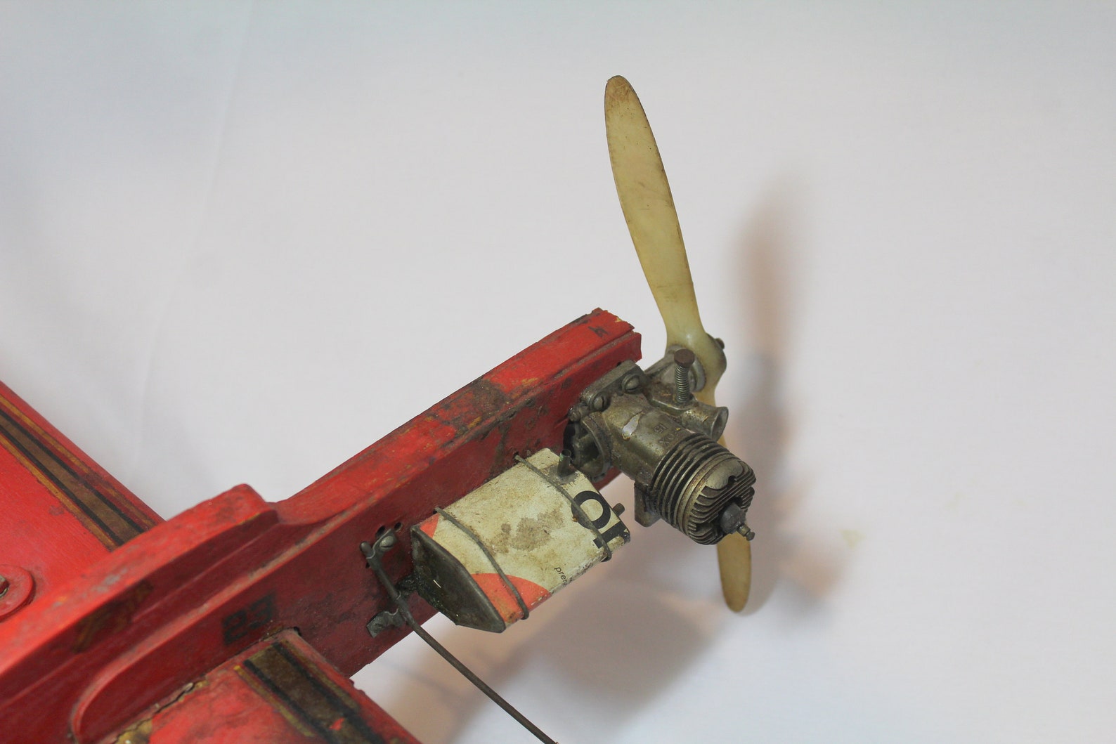Original Vintage Wooden Control Line Plane With Fox 15 Engine - Etsy