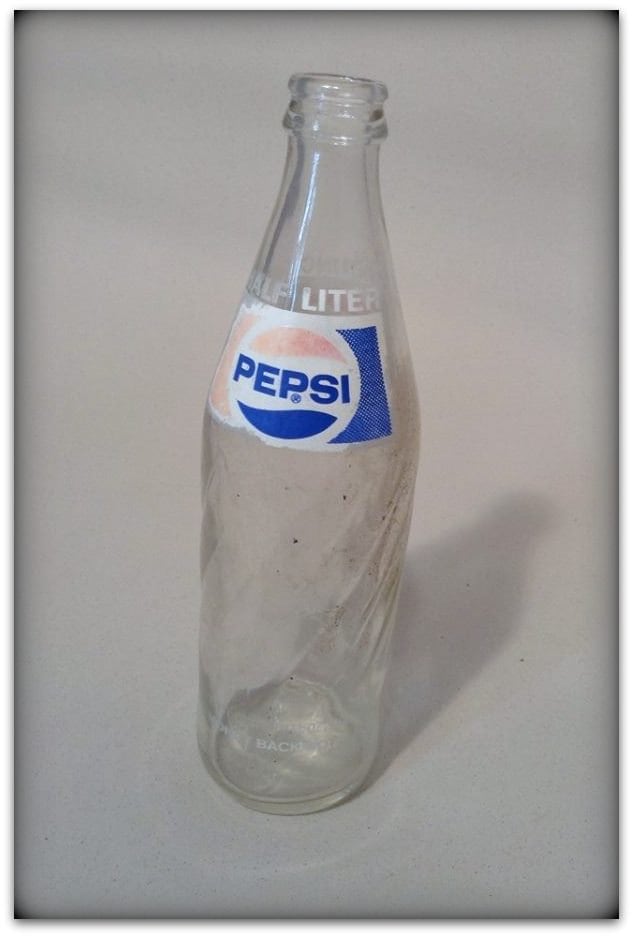 Vintage Pepsi Bottle Half Liter 16.9 Fl. Oz. - Etsy