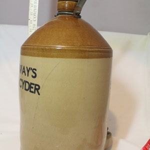 Large Vintage Whiteway's Devon Cider 2 Jug With Carry Handle and Spigot ...