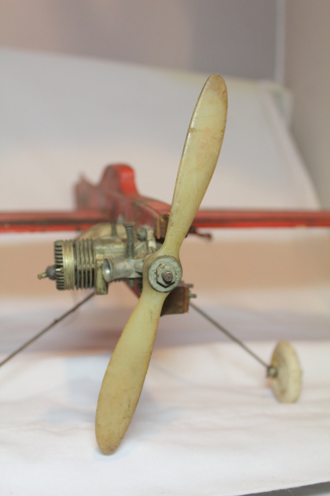Original Vintage Wooden Control Line Plane With Fox 15 Engine - Etsy