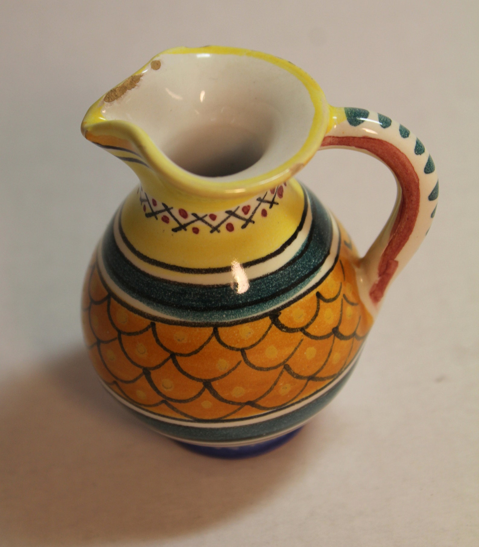 Vintage Miniature Jug/pitcher Scale Pattern Italy - Etsy