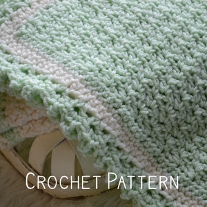 EASY Baby Blanket Crochet Pattern, Baby Crochet Pattern, Blanket ...