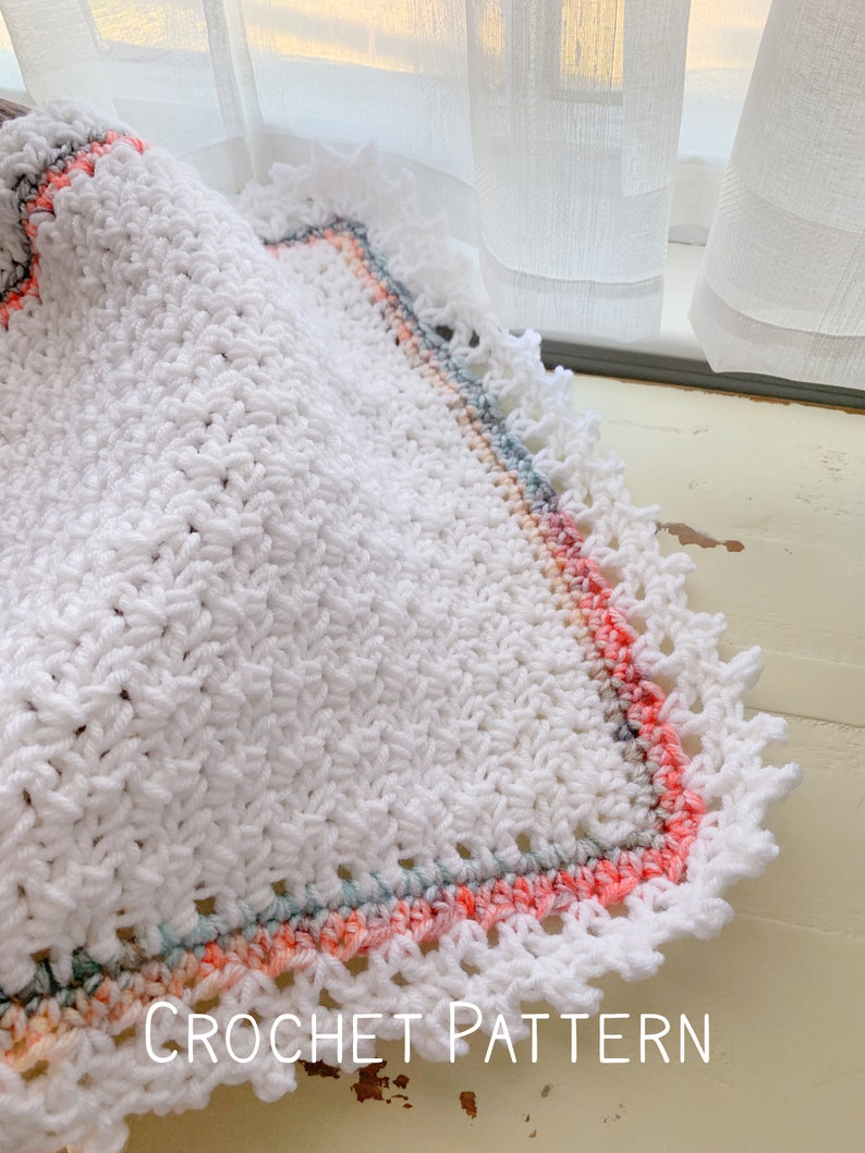 EASY Baby Blanket Crochet Pattern, Baby Crochet Pattern, Blanket ...