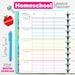 Homeschool Lesson Planner, Teacher, Undated, Printable Digital Download ...