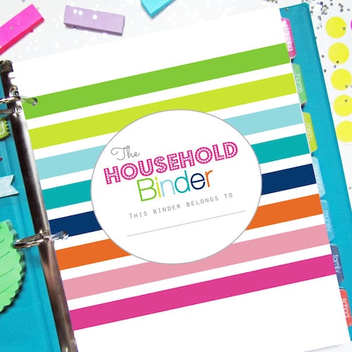 Home Management Binder // Printable Planner Inserts PDF - Etsy