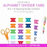 Alphabet Divider - Etsy