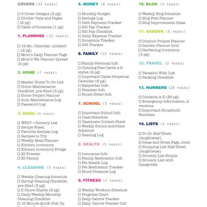 Mom Life Planner, Home Management, Cleaning Checklist, Kids Chore Chart ...