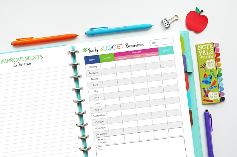 BUDGET Planner Inserts / Printable PDF / Binder Template - Etsy