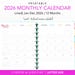 2024 Monthly Planner Printable, Dated Month on 2 Pages, Month at a ...
