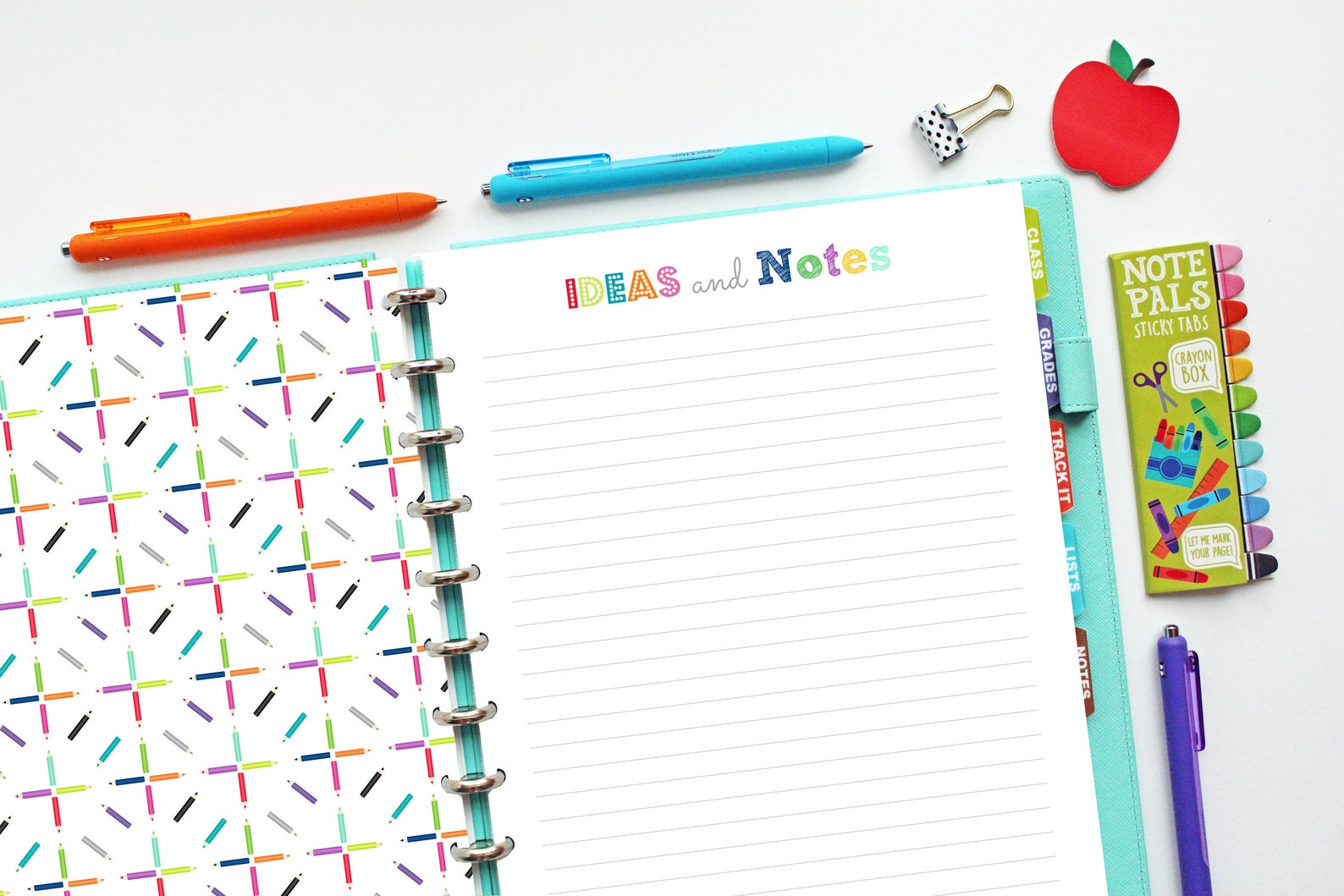 Lined Notes Page // Printable Planner Inserts PDF Download - Etsy