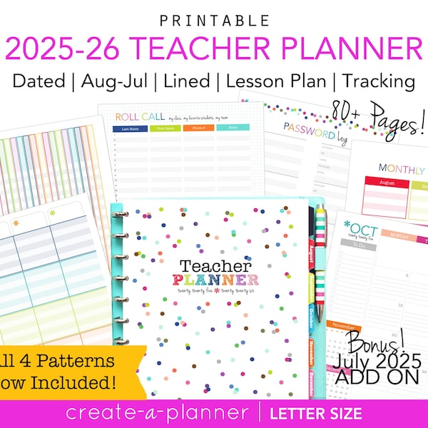Teacher Planner - Etsy