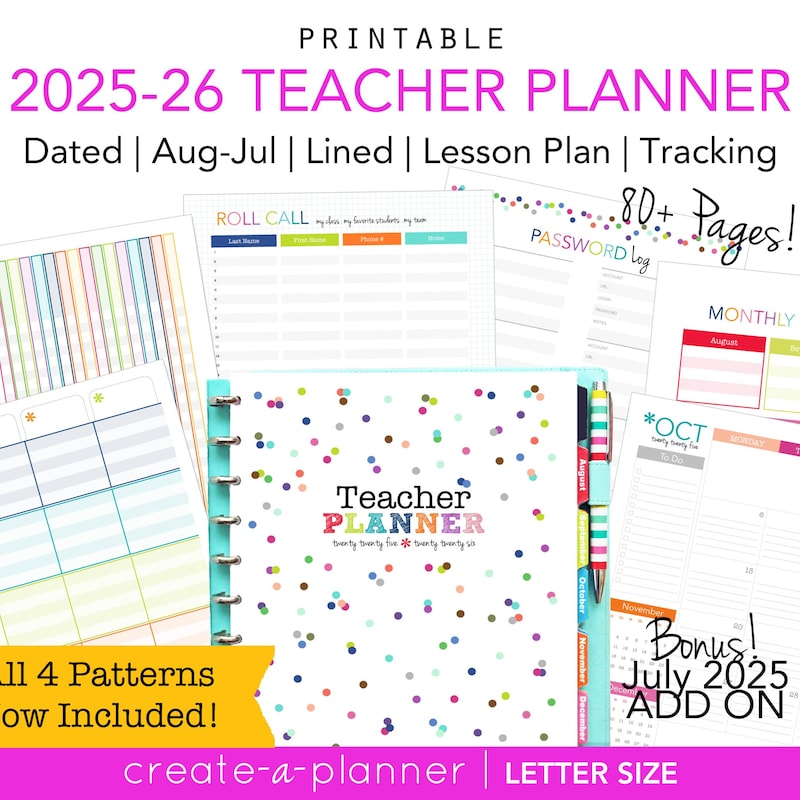 Teacher Planner - Etsy