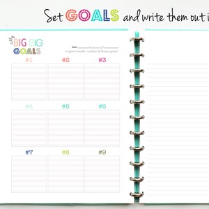 Fitness Planner // Printable Planner Inserts - PDF Download ...