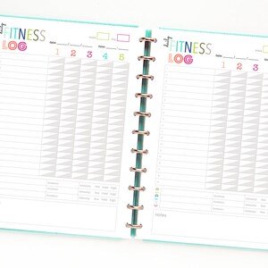Exercise Log, Printable Planner Insert, Daily Fitness Log, A5 and ...