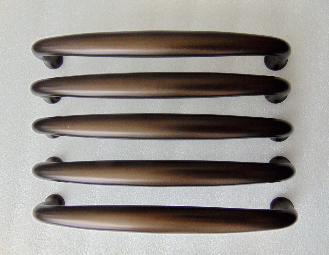 5 Sleek Handles, 6 Inch Centers, Oil Rubbed Bronze Hardware - Etsy