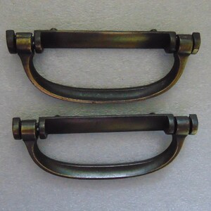 2 Vintage Drop Pulls, 3 in Centers, Antique Brass, KBC 11897 Hardware ...