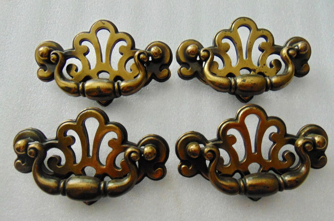 Set of 4 Vintage KBC Drop Pulls, 3 in Centers, N 18792 Hardware - Etsy
