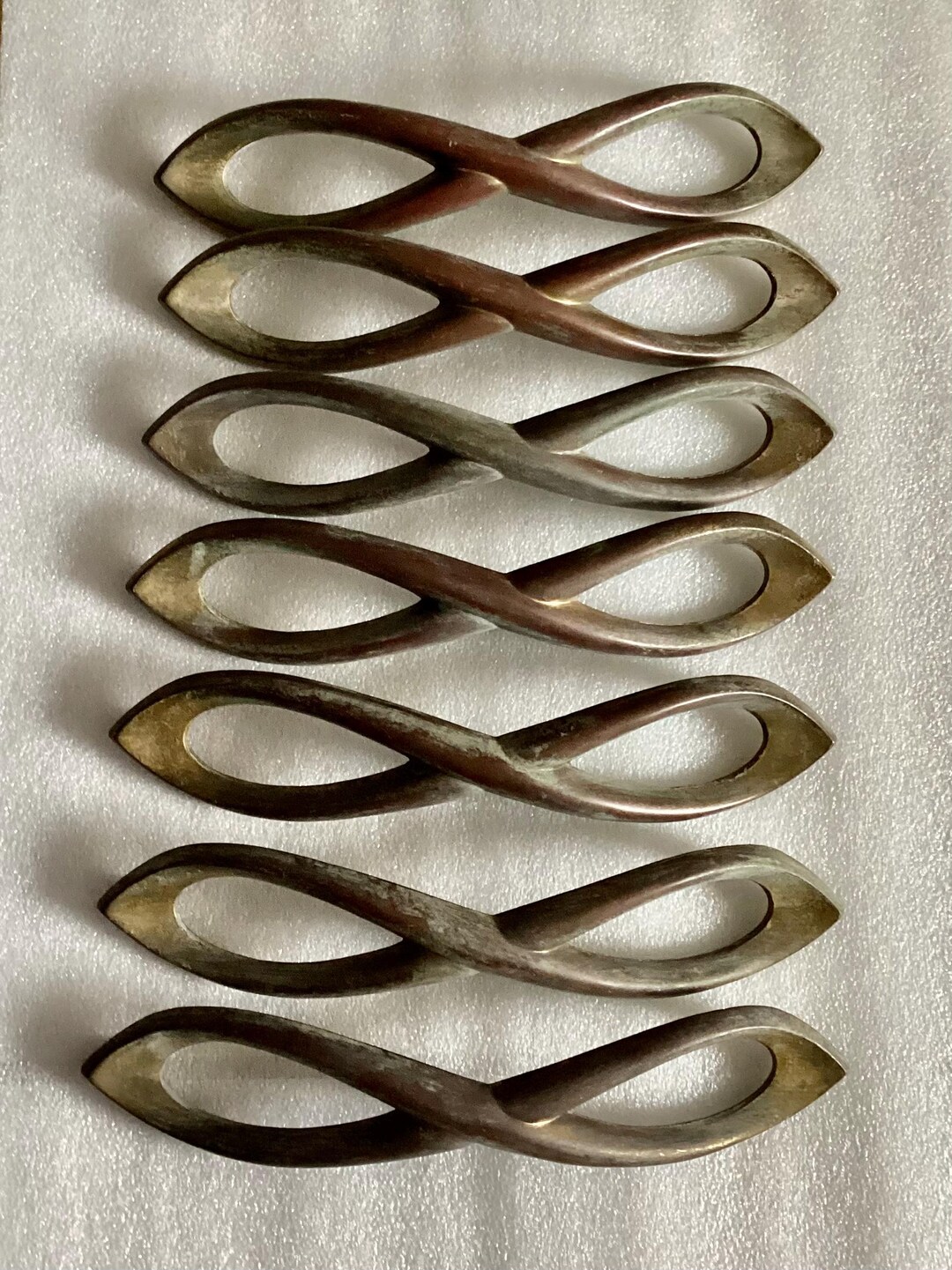 7 Large Worn Handles, 6.75 in Center, Vintage KBC Hardware - Etsy