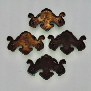 Vintage 4 KBC Drop Pulls, 3 in Center, Antique Brass - Etsy