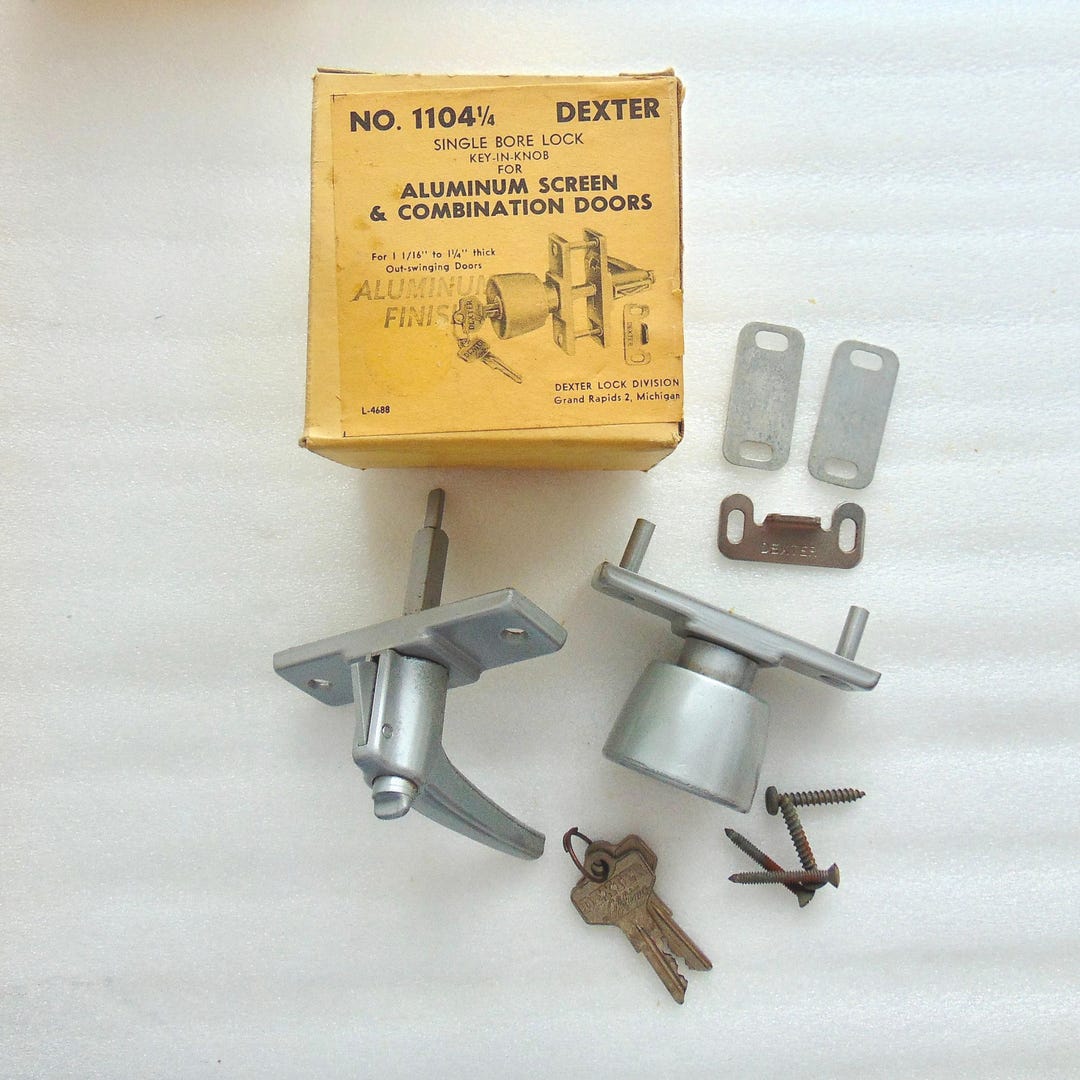 Aluminum Screen & Combination Door Lock, Vintage Dexter 1104 - Etsy