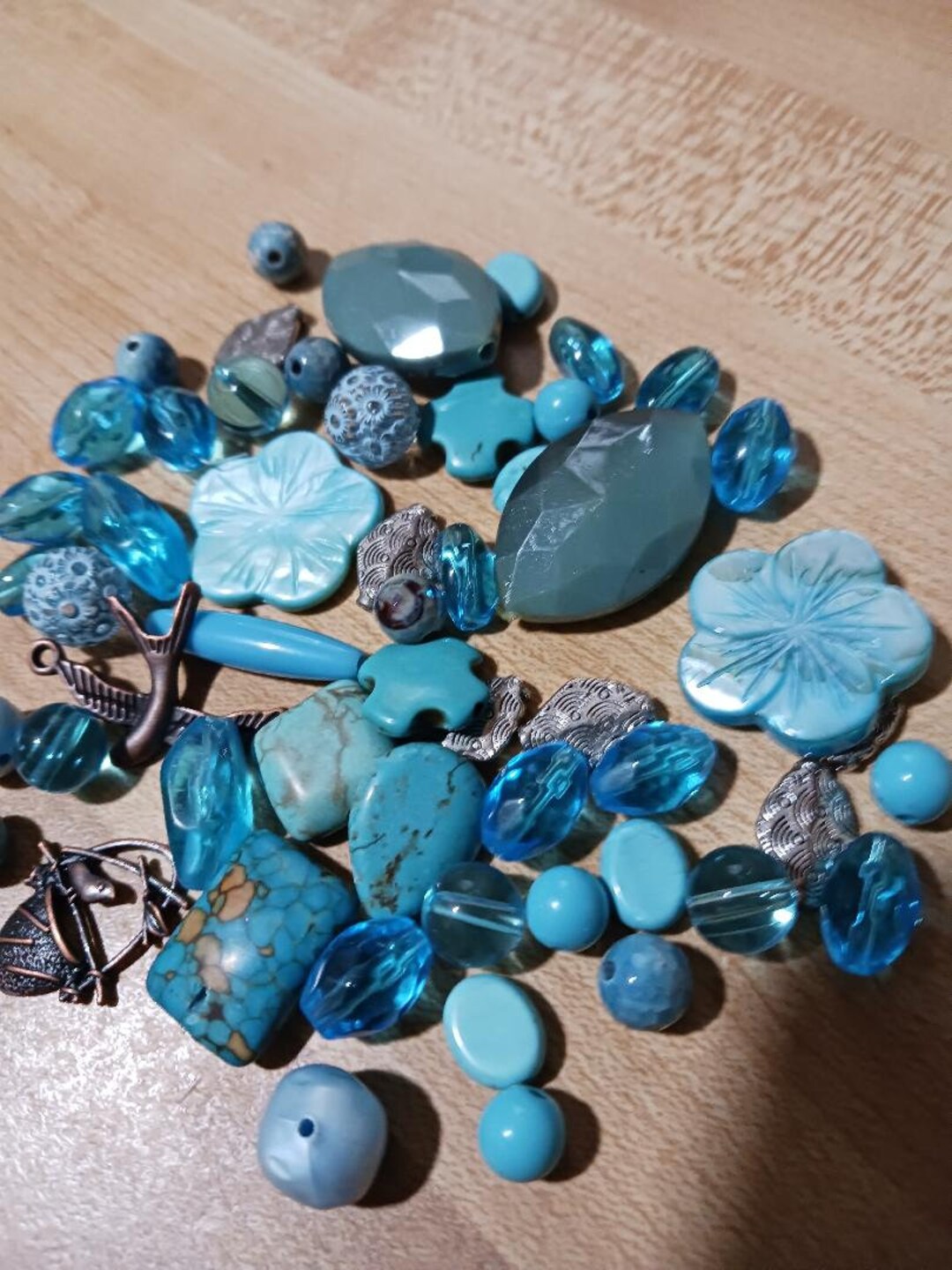 Vintage Bead Soup Mix Destash Lot Turquoise Bead Mix Lot - Etsy