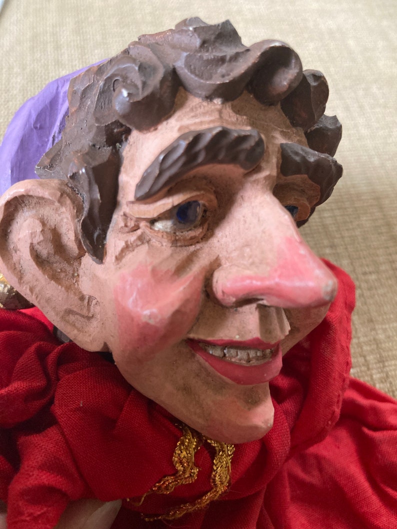 Puppet Vintage Hand Puppet With Expressive Face and Long Nose - Etsy