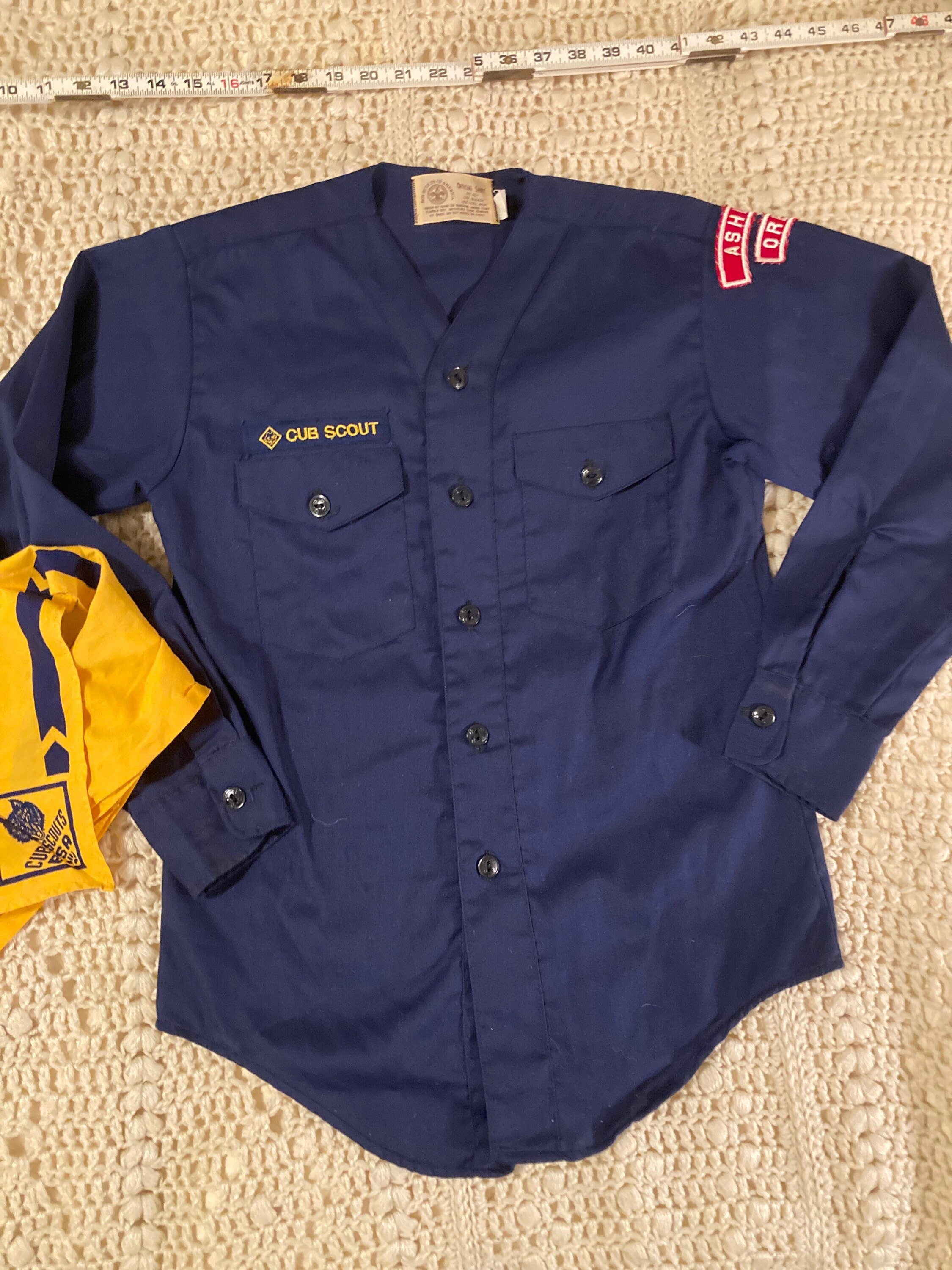 1960s Cub Scout Uniform Boy Scouts of America Blue Shirt With Gold ...