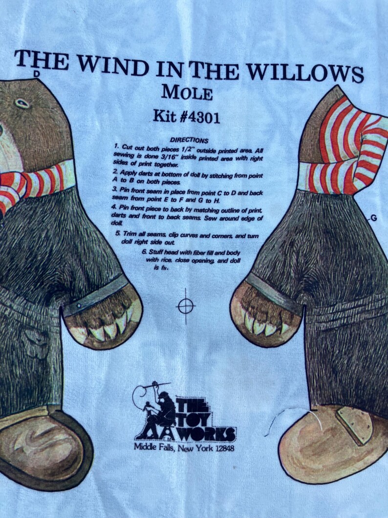 The Wind in the Willows Soft Sculpture Doll Character Patterns From the ...