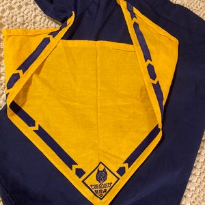 1960’s Cub Scout Uniform Boy Scouts of America Blue Shirt With Gold ...