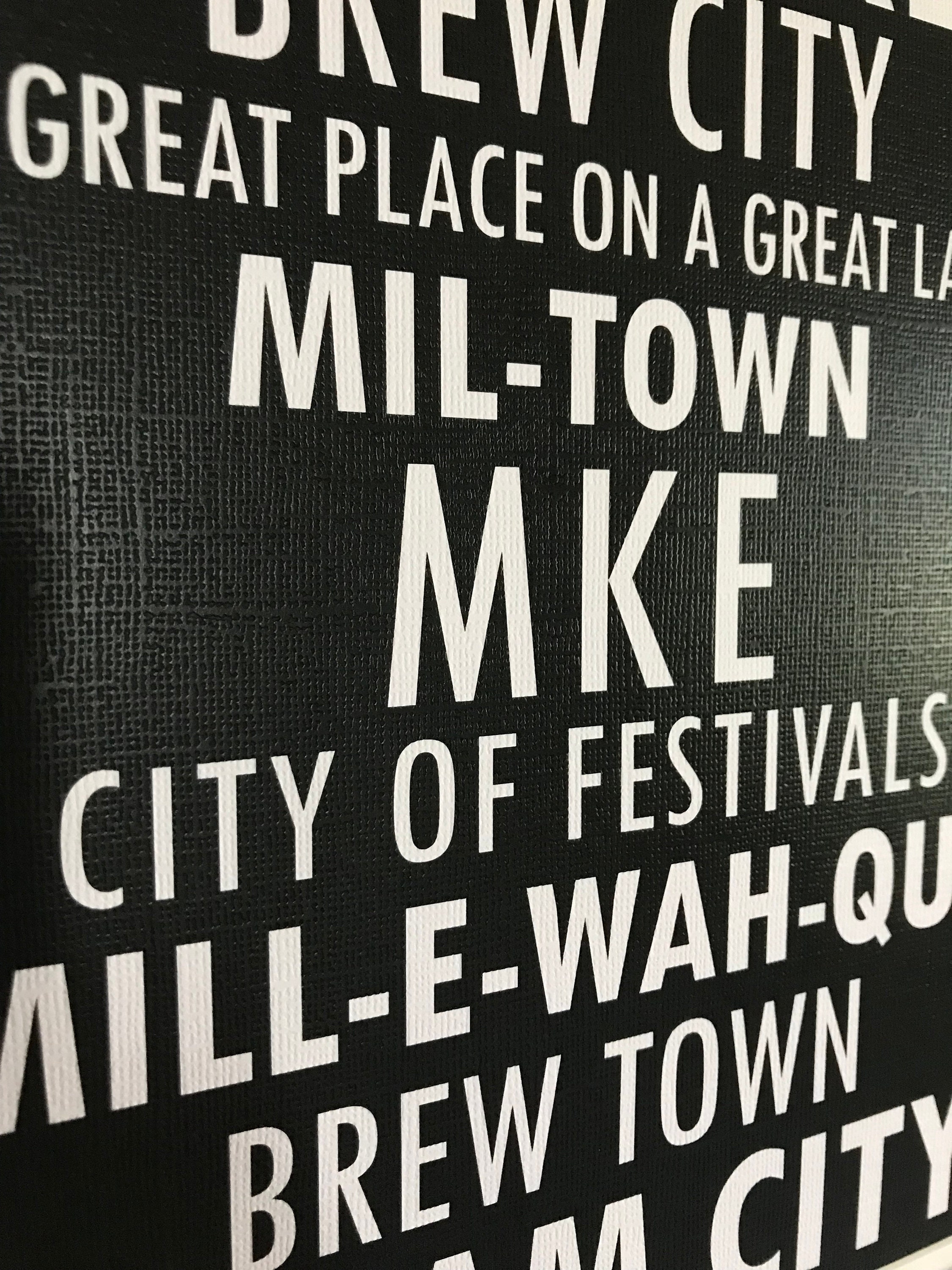 Unframed Milwaukee WI Nicknames 8 X 10 or 5 X 7 Print Only - Etsy