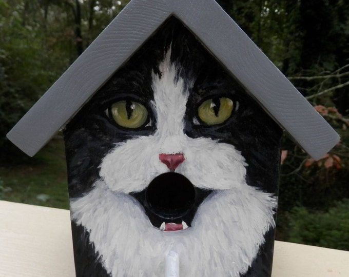Cat Birdhouse - Etsy