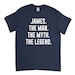 James Shirt - First Name Shirt - Custom First Name - James Tshirt ...
