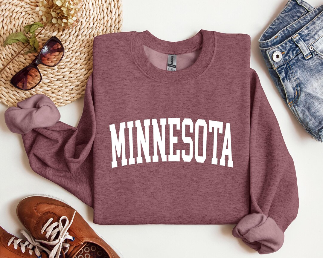 Minnesota Sweatshirt, Minnesota Gift, Minnesota Pullover, Crewneck ...