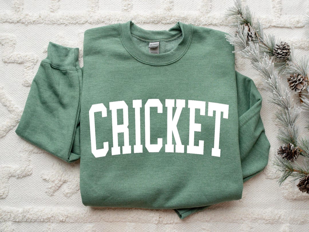 Cricket Sweatshirt, Cricket Fan, Cricket Gift, Cricket Pullover ...