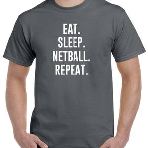 Eat Sleep Netball Repeat - Netball Shirt - Etsy