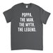 Poppa Shirt Poppa Gift the Man the Myth the Legend - Etsy