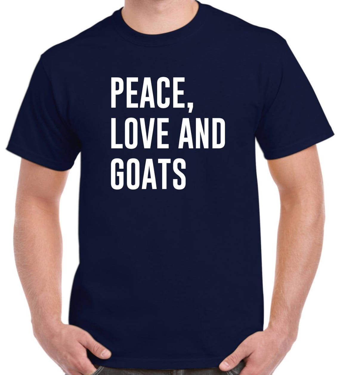 Peace Love and Goats Goat Shirt Goat Farmer - Etsy