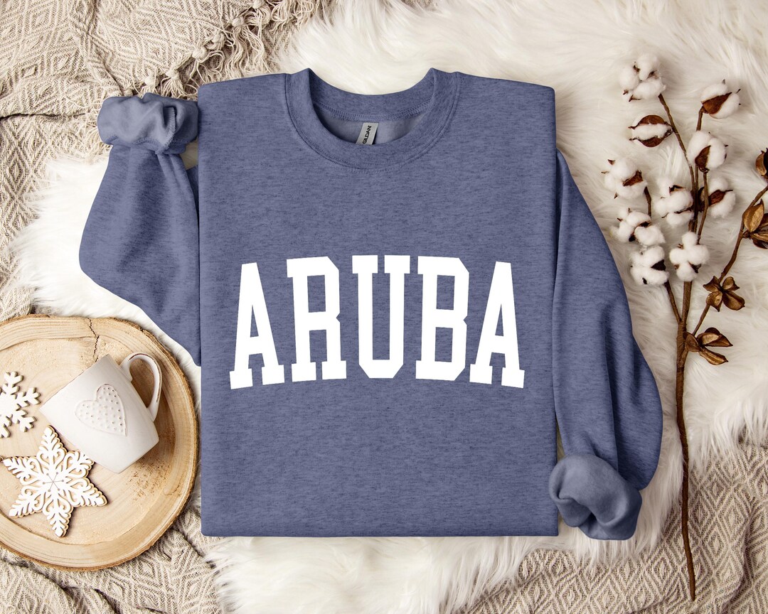 Aruba Sweatshirt, Aruba Gift, Aruba Pullover, Crewneck Sweatshirt - Etsy