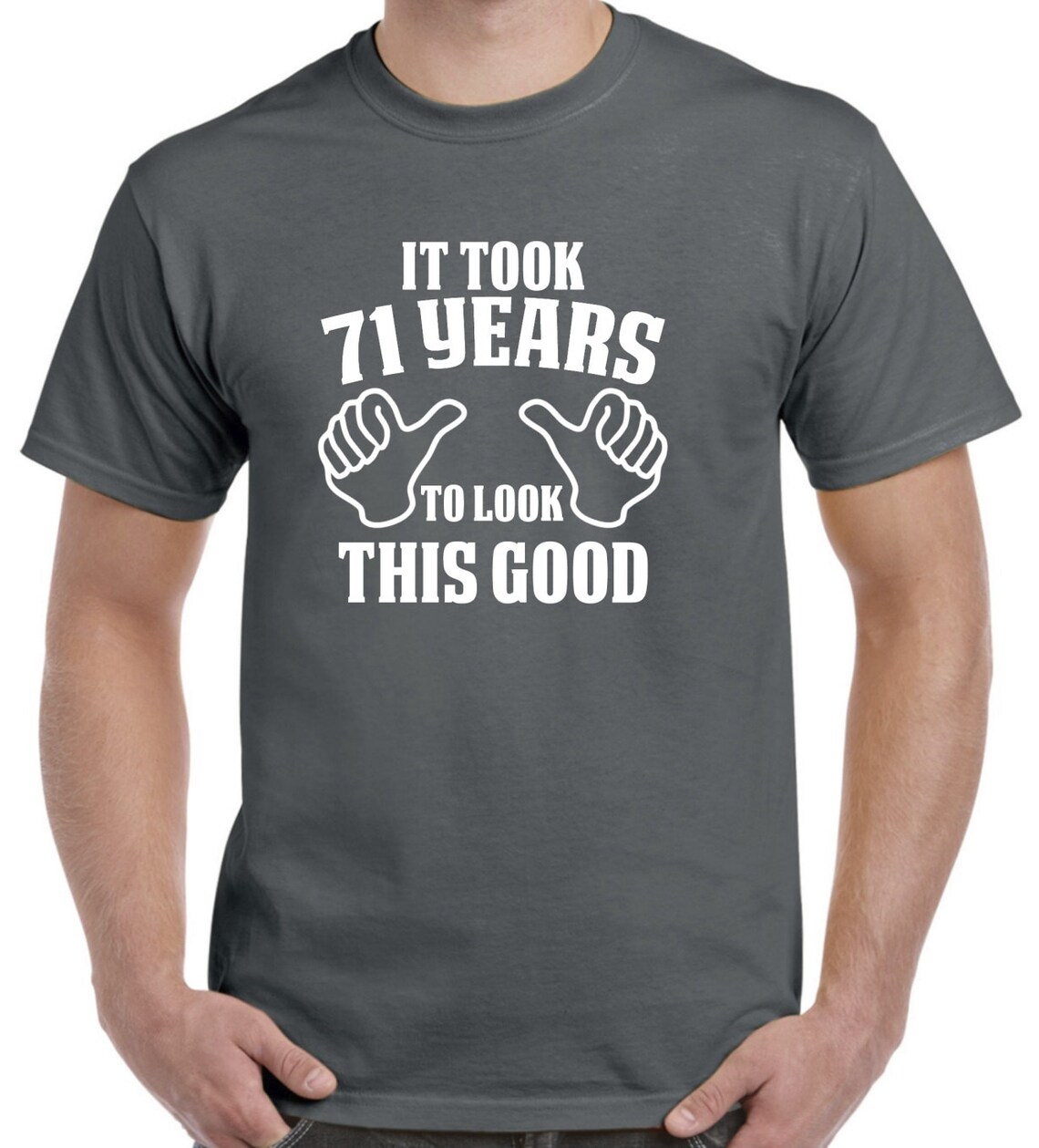 71st Birthday Gift-71st Birthday Shirt for Him or Her-71 Years to Look ...