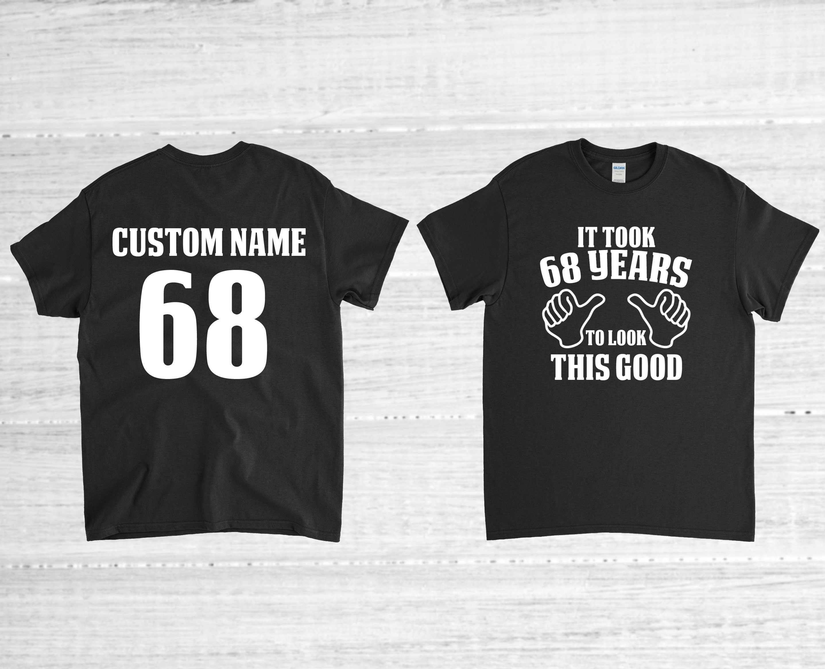 68th Birthday Shirt, 68 Years Old, 68th Birthday Gift, 68th Birthday ...