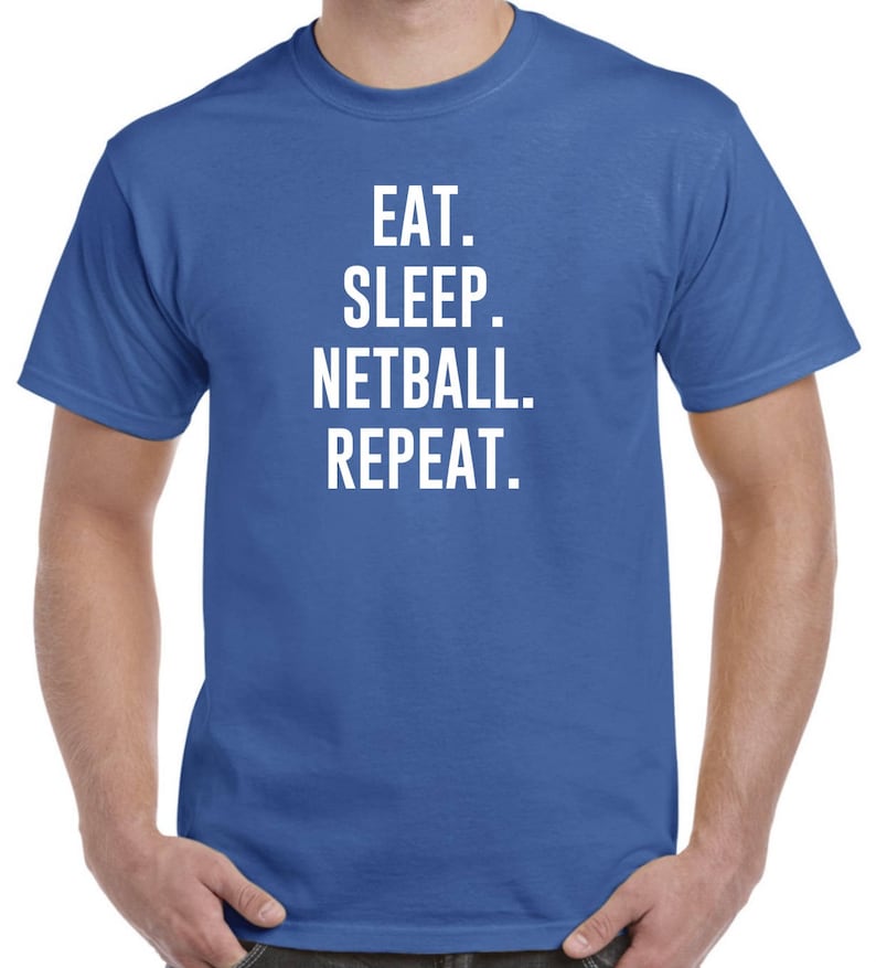 Eat Sleep Netball Repeat - Netball Shirt - Etsy