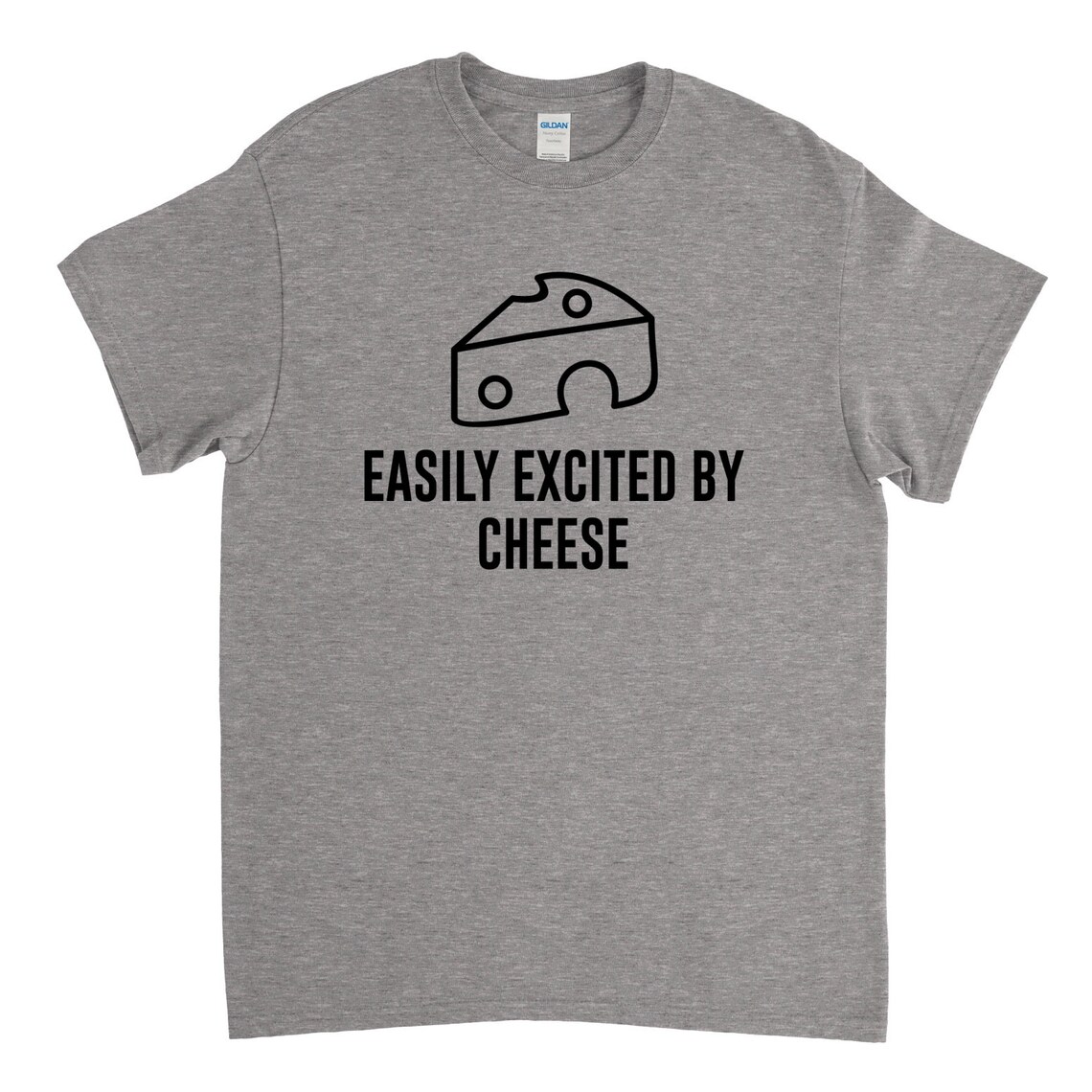 Easily excited by Cheese Cheese Shirt Funny Cheese Tshirt | Etsy