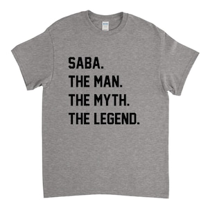Saba Shirt, Funny Saba Gift, Fathers Day Gift, Funny Saba Shirt, New ...