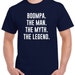 Boompa Shirt - Boompa Gift - the Man the Myth the Legend - Fathers Day ...