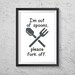 I'm Out of Spoons Please Fork off - Modern Cross Stitch PDF - Instant ...